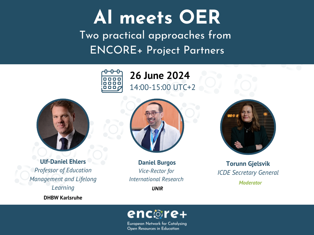 AI Meets OER - two practical approaches from ENCORE+ Project Partners - ICDE
